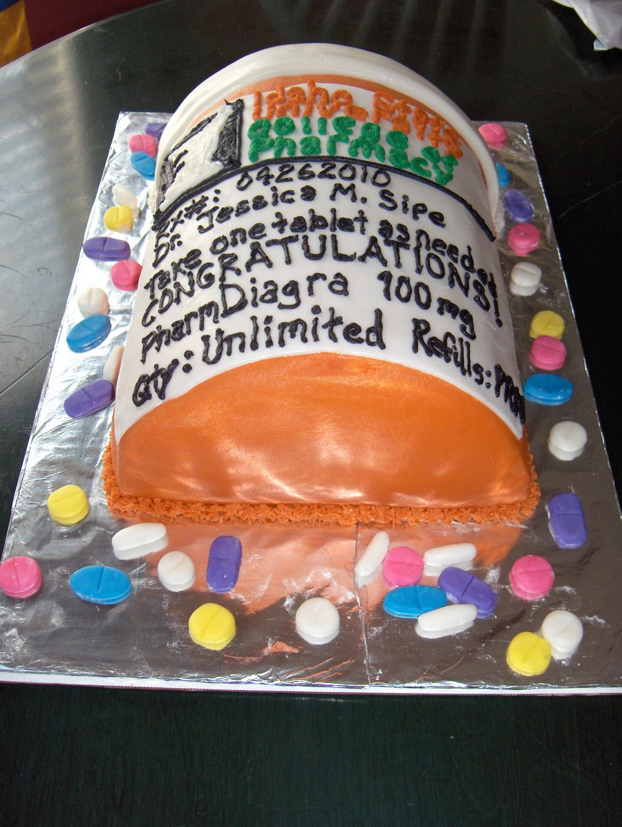 Pharmacy Graduation Cake - CakeCentral.com