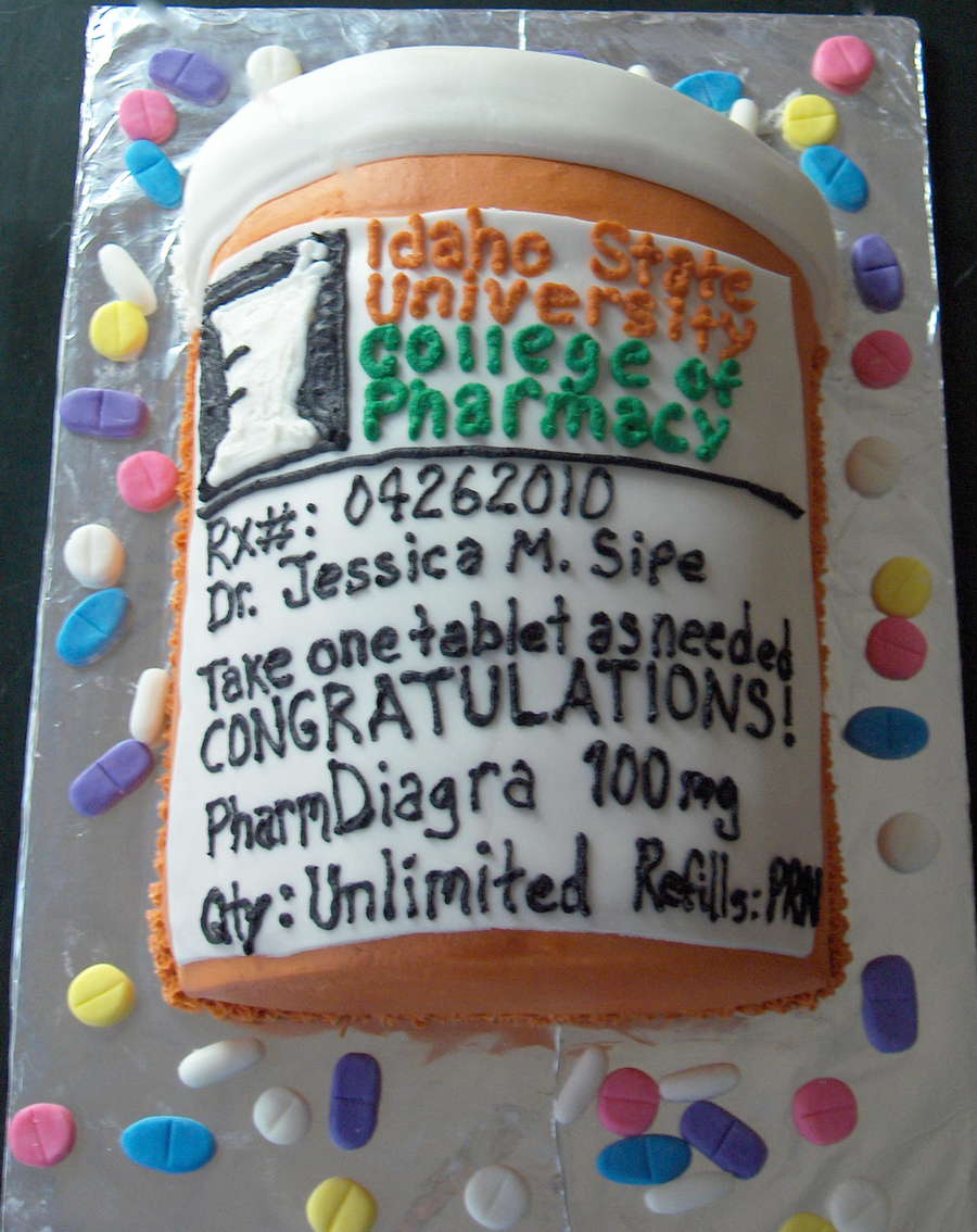 Pharmacy Graduation Cake - CakeCentral.com