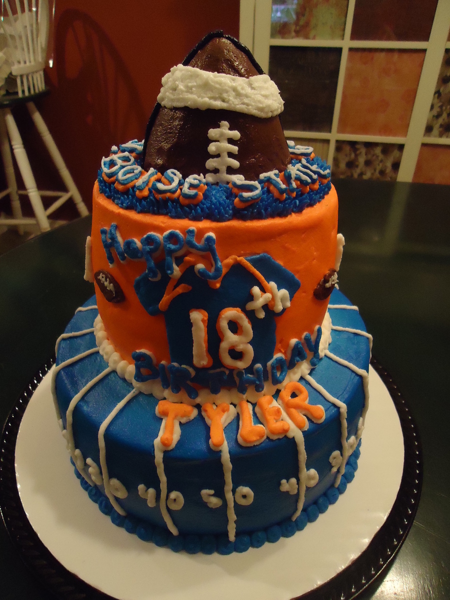 Boise State Broncos 18Th Birthday Cake - CakeCentral.com