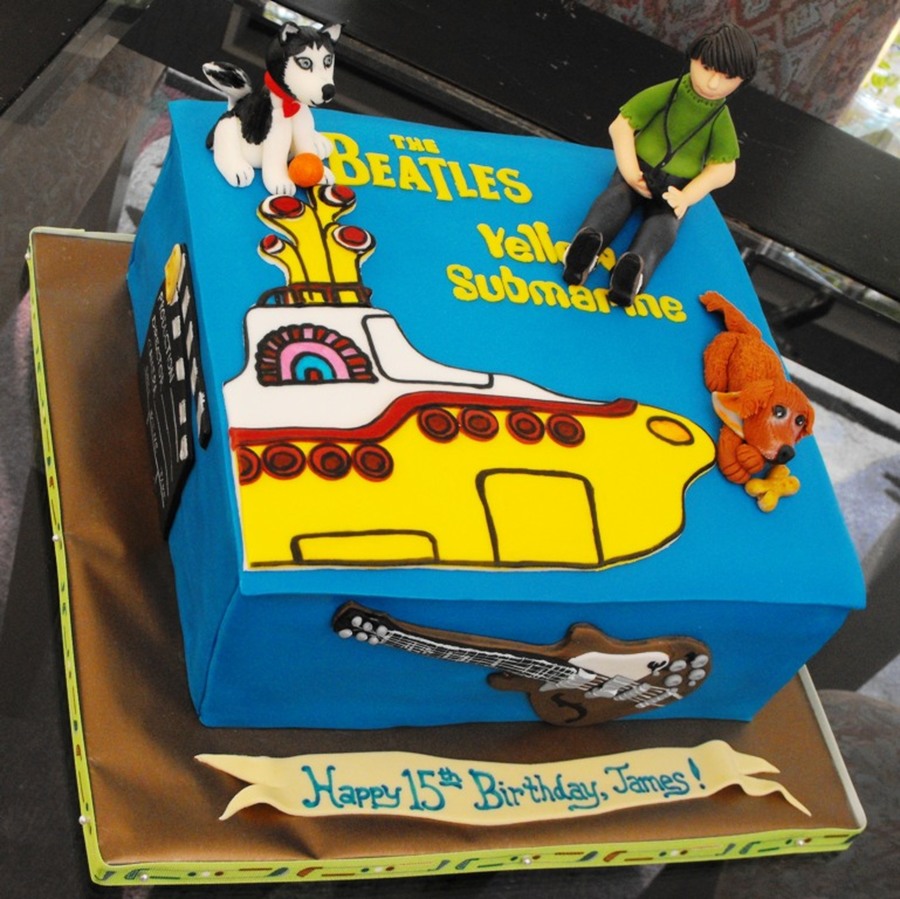 Beatles Yellow Submarine Album Cake - CakeCentral.com
