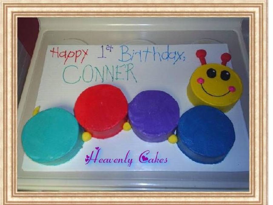 Baby Einstein Caterpillar Cake - CakeCentral.com