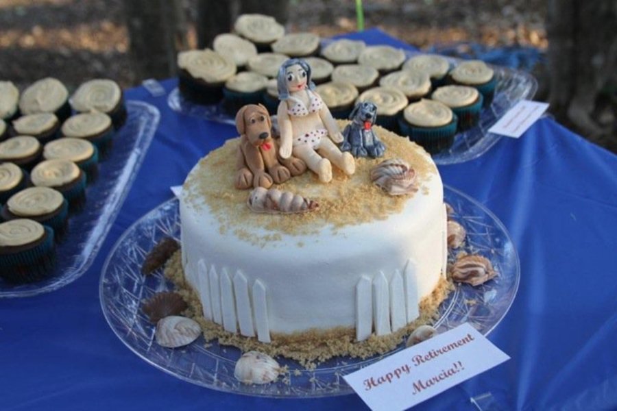 Beach Retirement Cake - CakeCentral.com