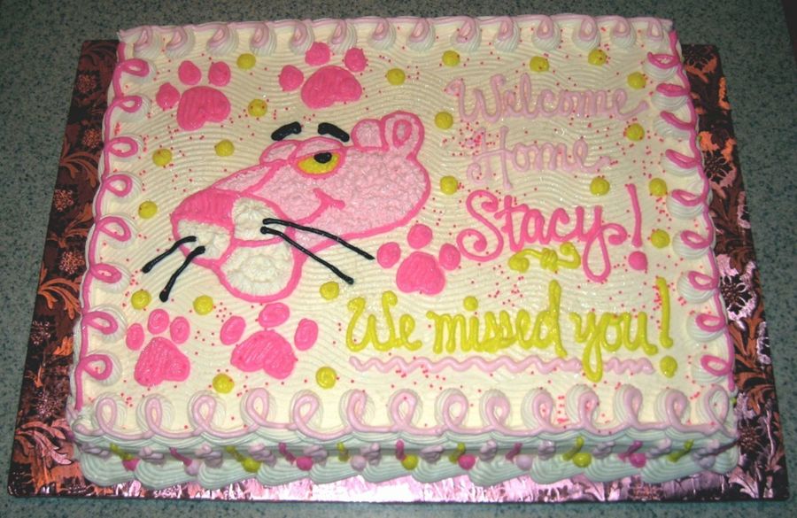 Pink Panther Cake - CakeCentral.com