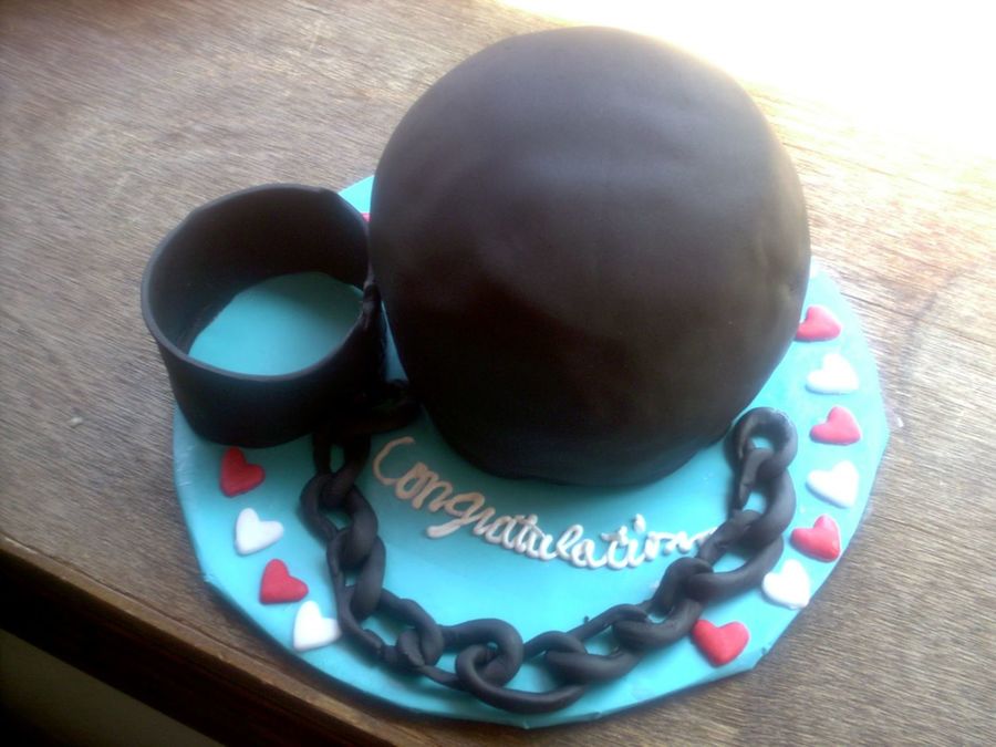 Ball And Chain Cake - CakeCentral.com