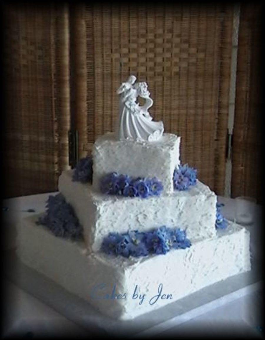 Square "stucco" Stacked - CakeCentral.com