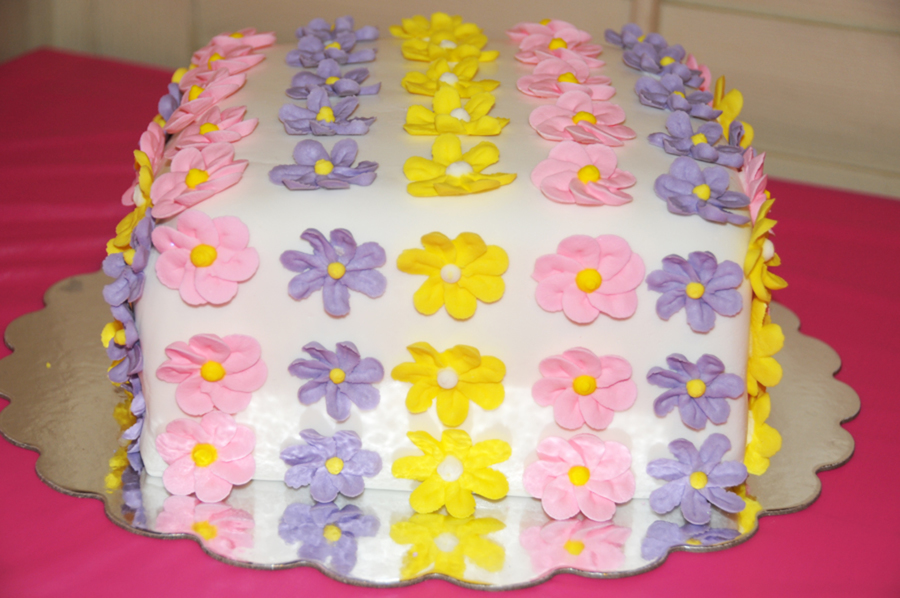 Flower Power Birthday Cake - CakeCentral.com