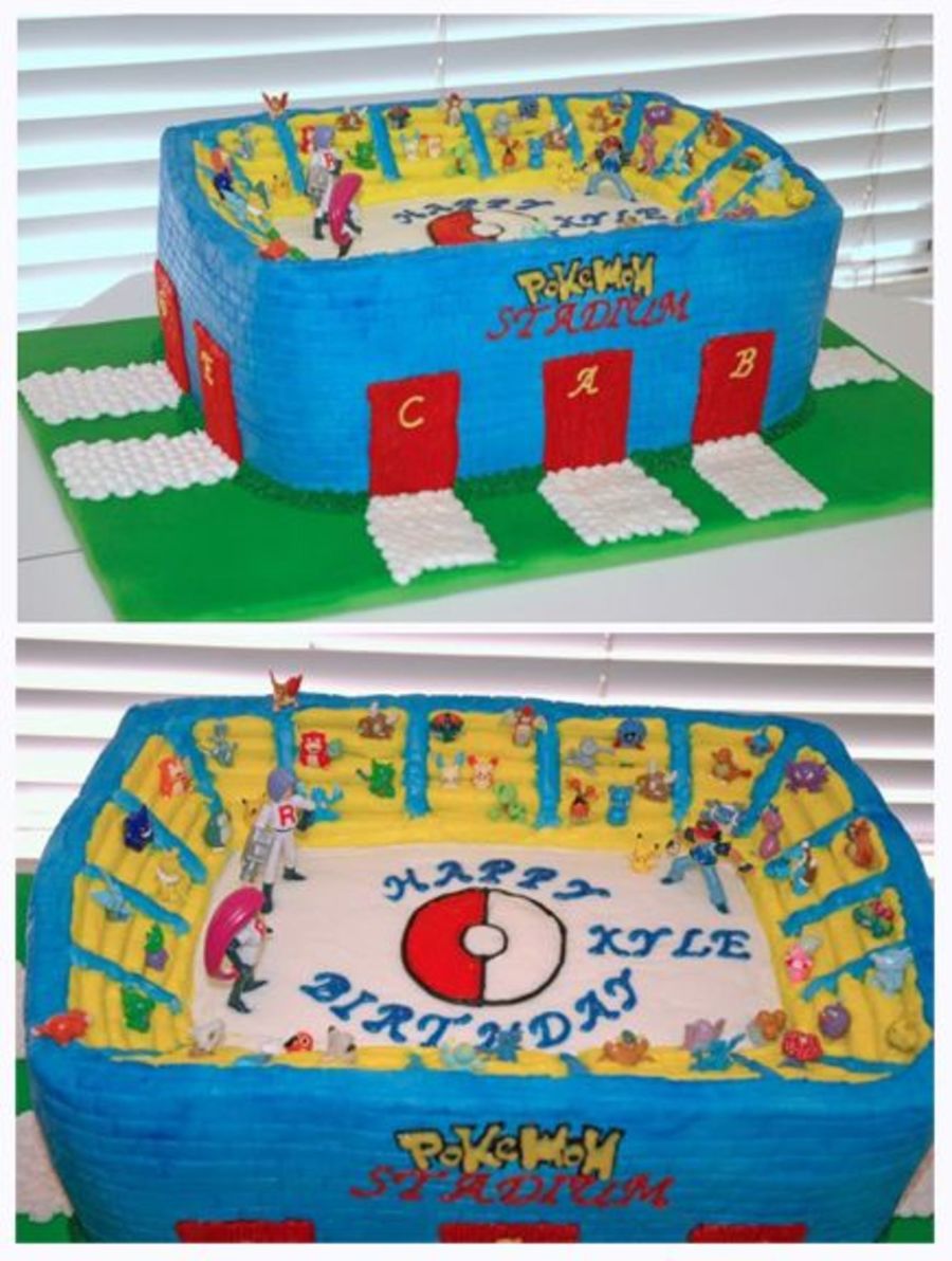 Pokemon Stadium Birthday Cake - CakeCentral.com