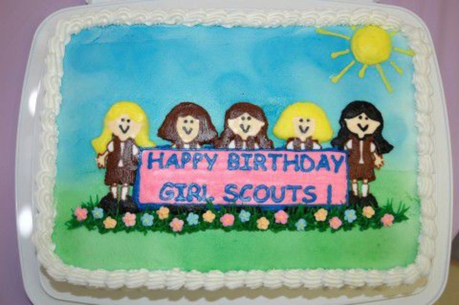 Girl Scout Birthday Cake - Fbct - CakeCentral.com