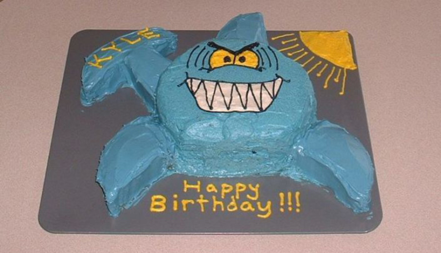Shark Birthday Cake - CakeCentral.com