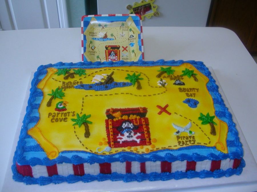 Treasure Map Cake - CakeCentral.com