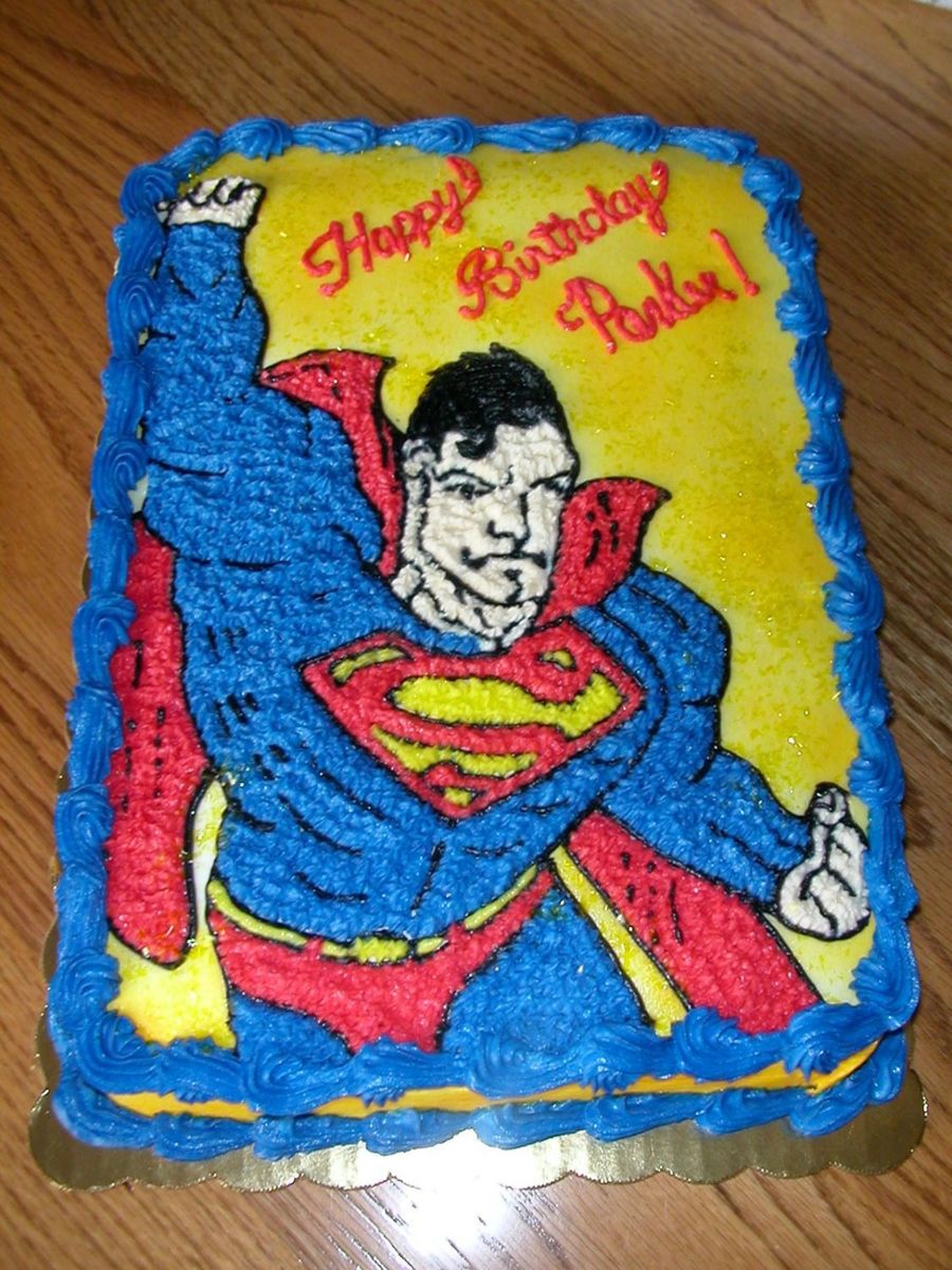 Superman Birthday Cake - CakeCentral.com