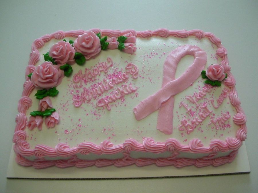 Breast Cancer Anniversary Cake - CakeCentral.com