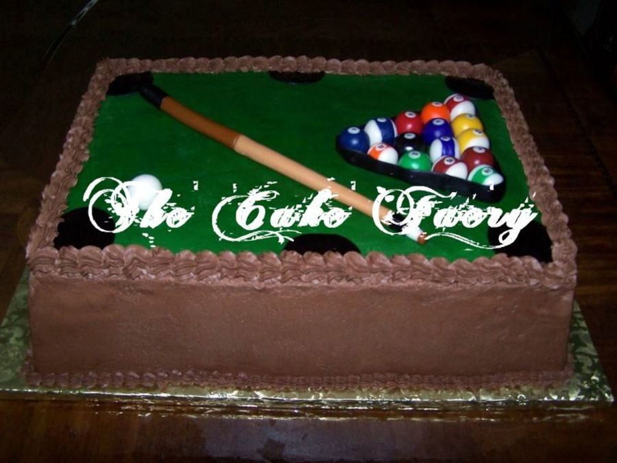 Grooms Cake Pool Table - CakeCentral.com