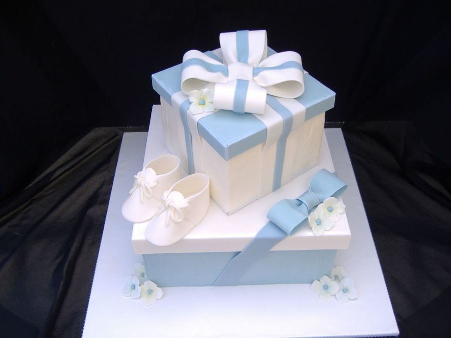 Blue Booties And Bows - CakeCentral.com