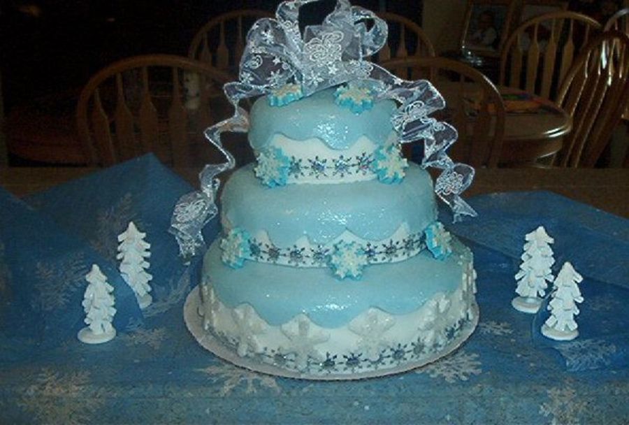 Snowflake Cake - CakeCentral.com