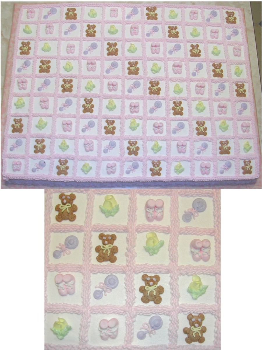 Baby Shower Squares - CakeCentral.com