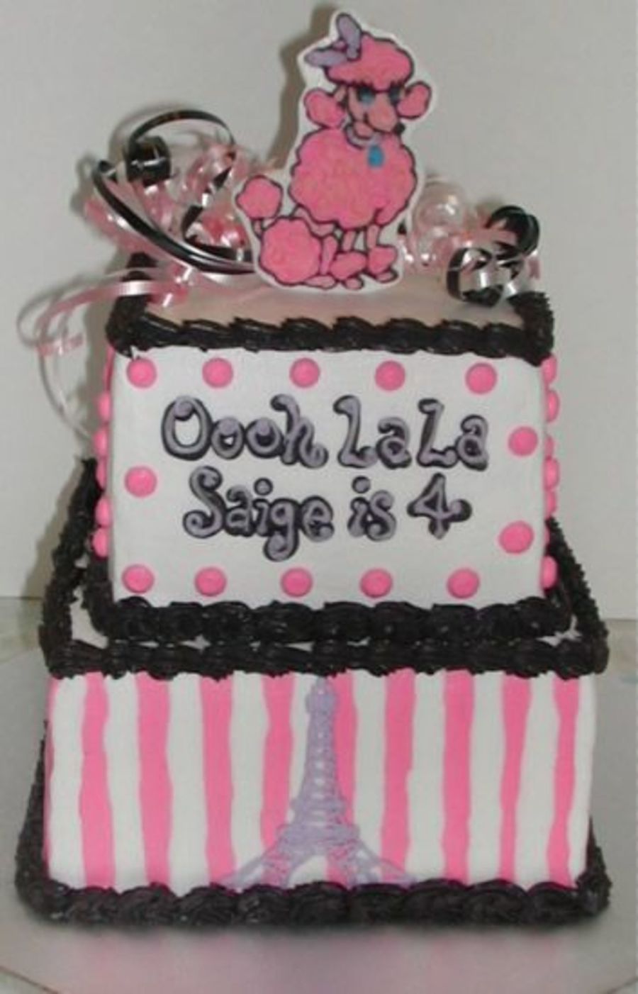 Pink Poodle In Paris - CakeCentral.com