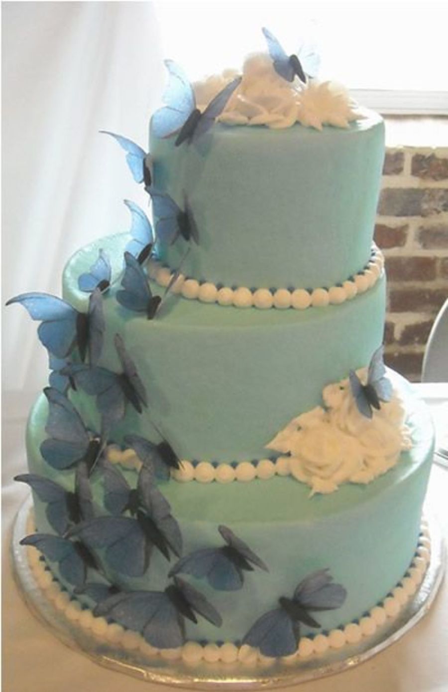 Blue Butterflies - CakeCentral.com