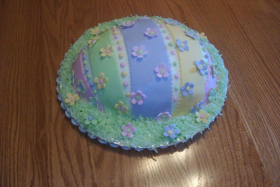 Easter Egg Cake - CakeCentral.com