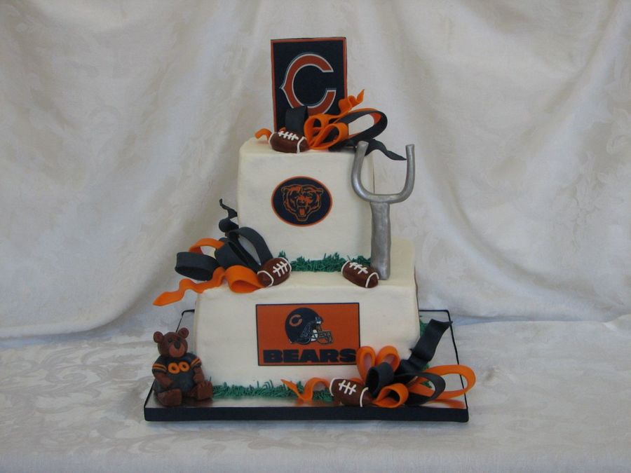 Chicago Bears Grooms Cake - CakeCentral.com