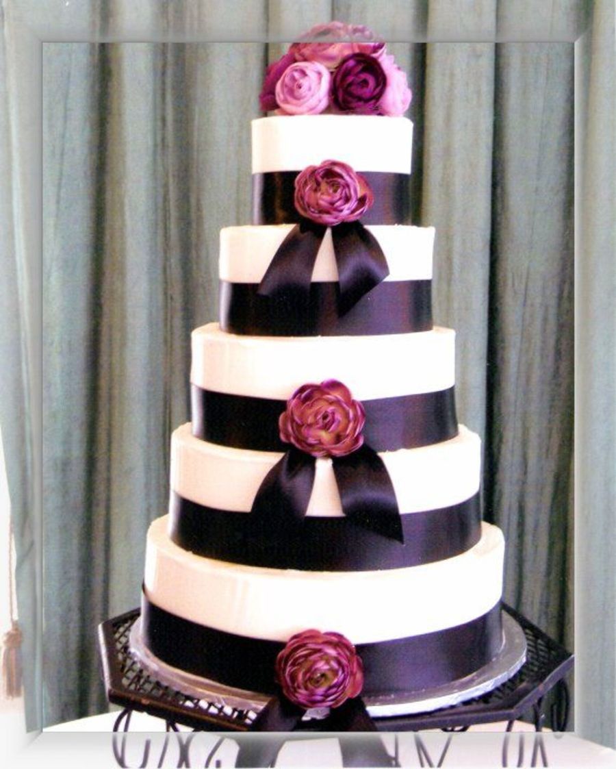 5 Tier Wedding Cake - CakeCentral.com