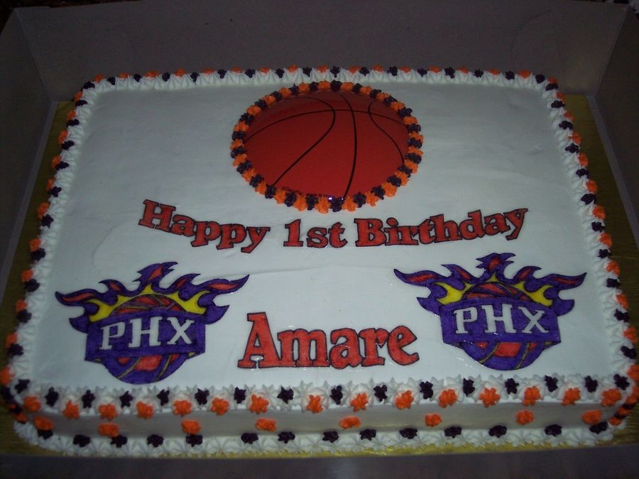 Phoenix Suns Cake - CakeCentral.com