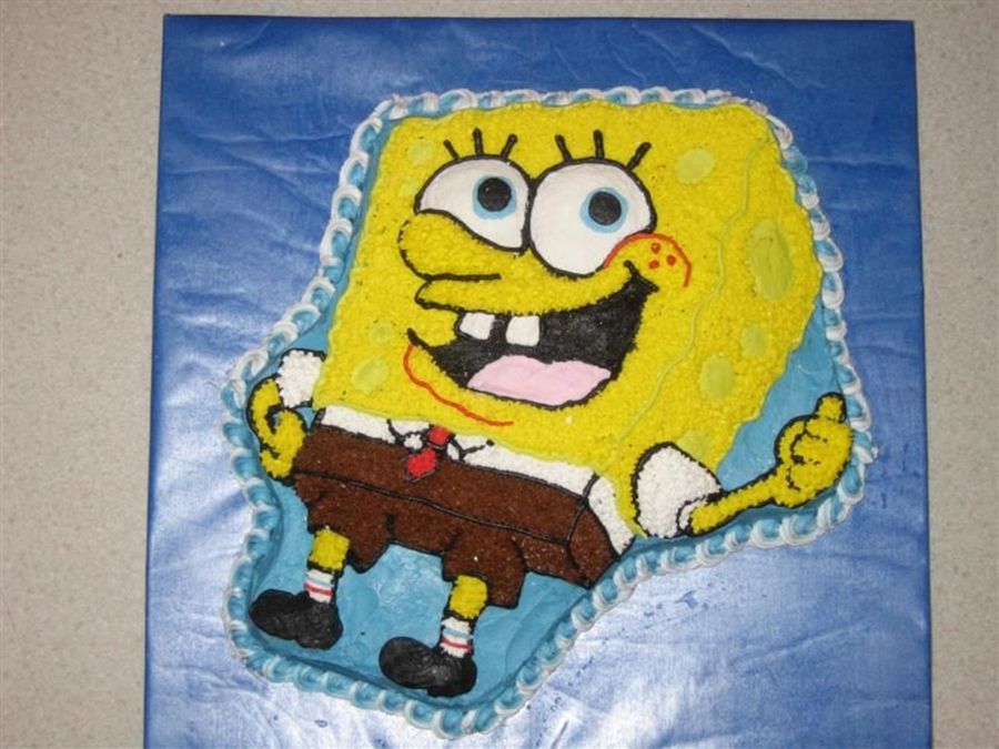 Spongebob Character Cake - CakeCentral.com