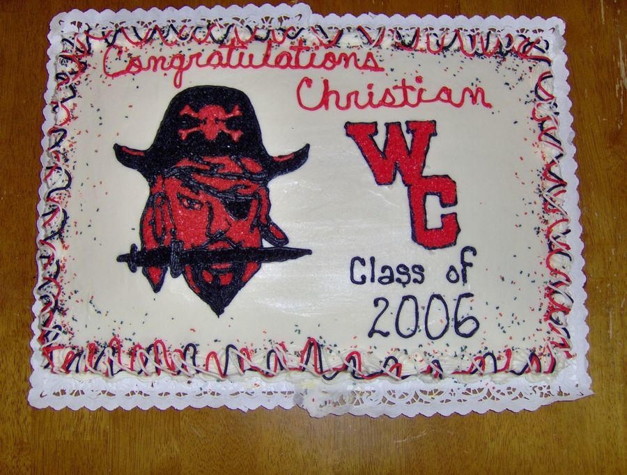 Pirate Grad - CakeCentral.com