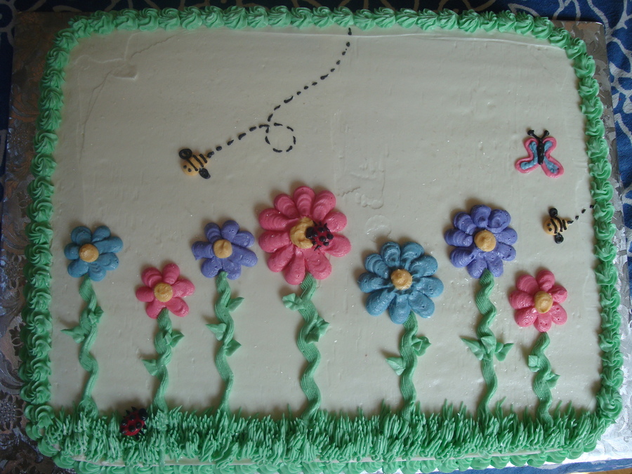 Spring Birthday Cake - CakeCentral.com