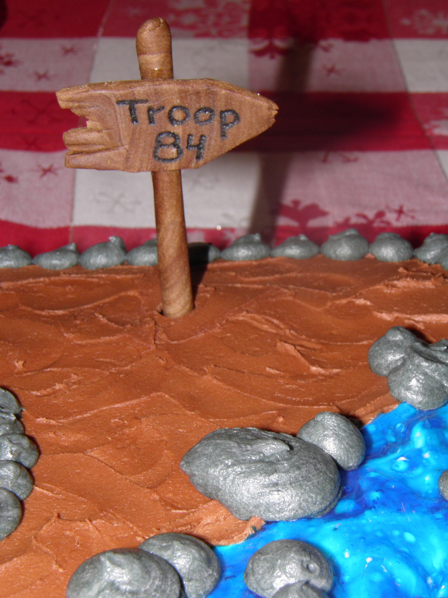 Boy Scout Camping Cake - Camp Out - CakeCentral.com