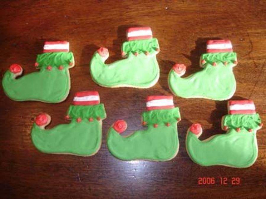 Elf Boots Cookies - CakeCentral.com
