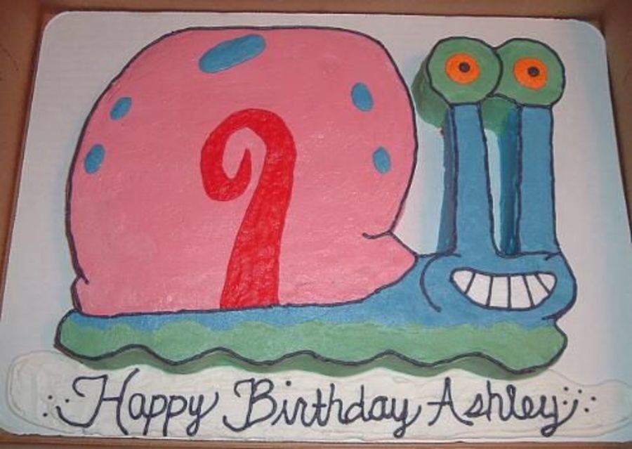 Spongebob's Gary Cake - CakeCentral.com