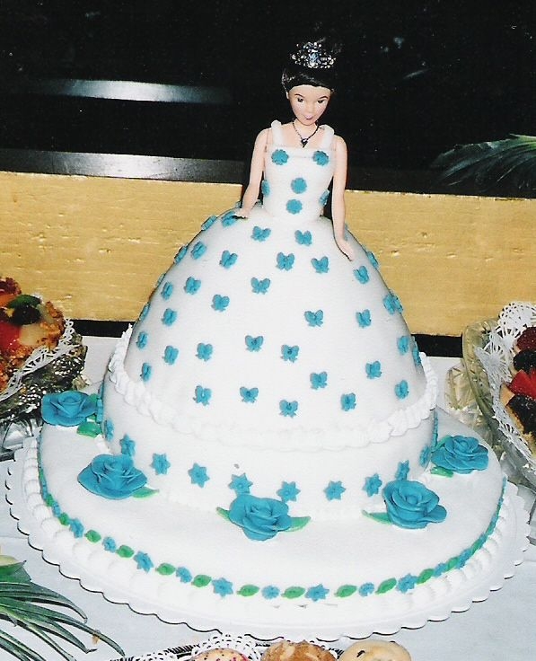 Sweet 16 Doll Cake. All Mmf. - CakeCentral.com