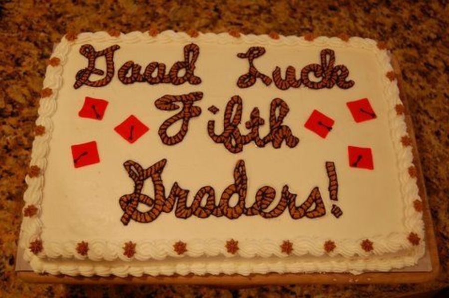 Second Cake For Fifth Grade Graduation - CakeCentral.com