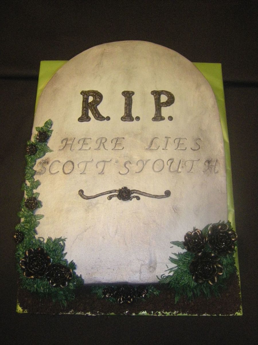 Tombstone Cake - CakeCentral.com