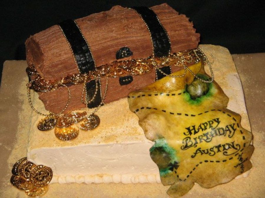 Treasure Chest/map - CakeCentral.com
