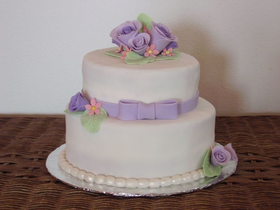 Violet Rose Cake - CakeCentral.com