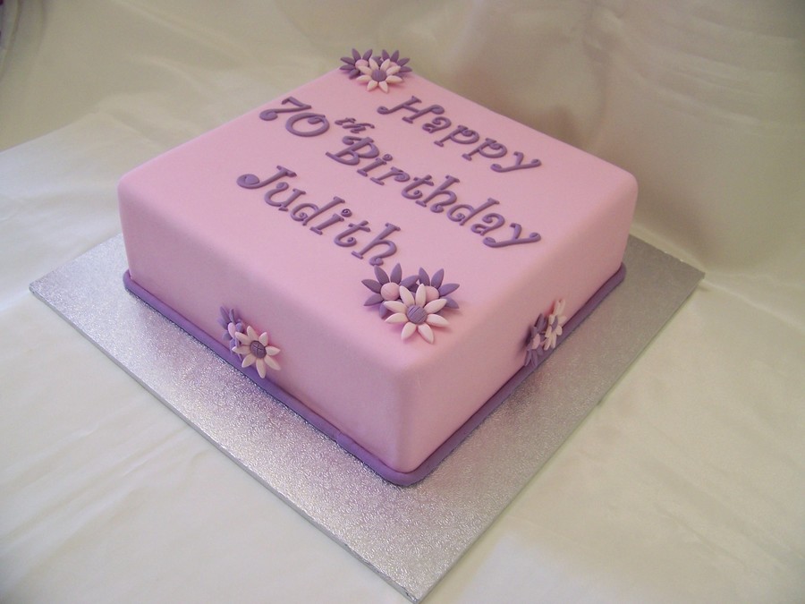 Pink Birthday Square - CakeCentral.com