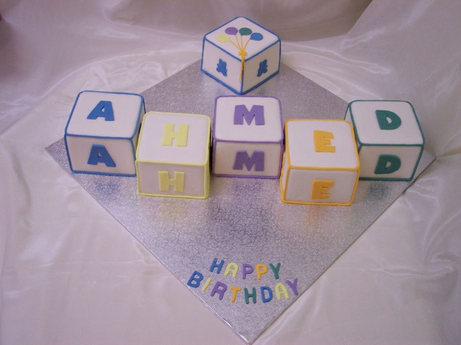 Block First Birthday - CakeCentral.com