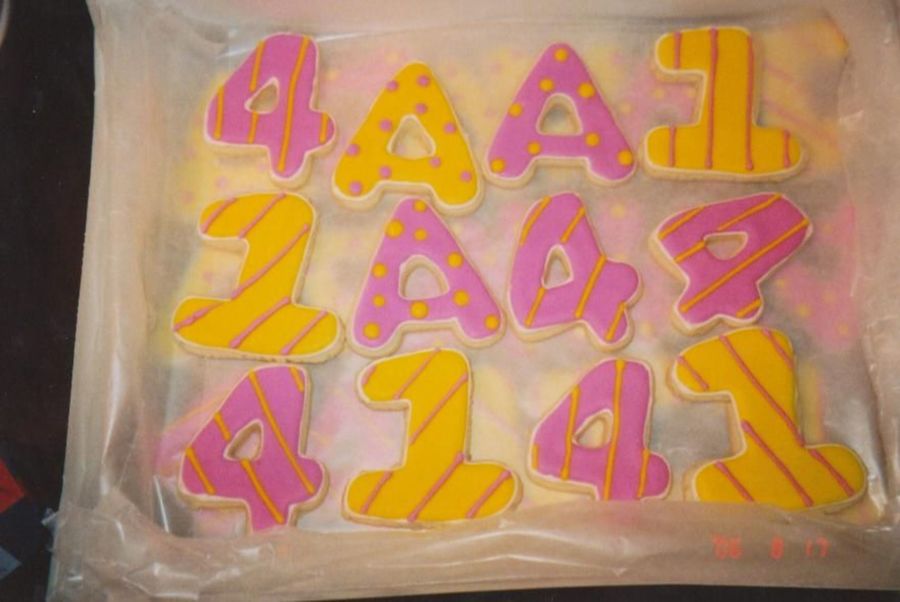 Letters And Numbers - CakeCentral.com