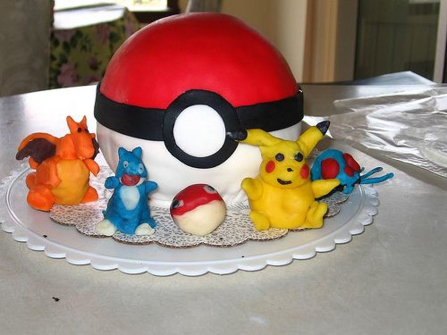 Pokemon Pokeball Cake For My Son's Birthday - CakeCentral.com