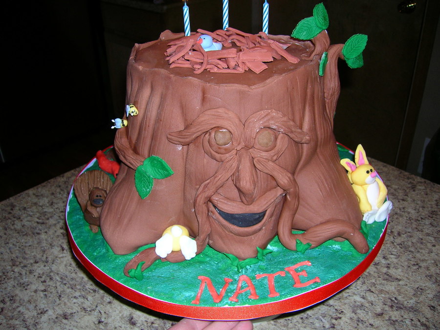 Tree Stump Cake - CakeCentral.com