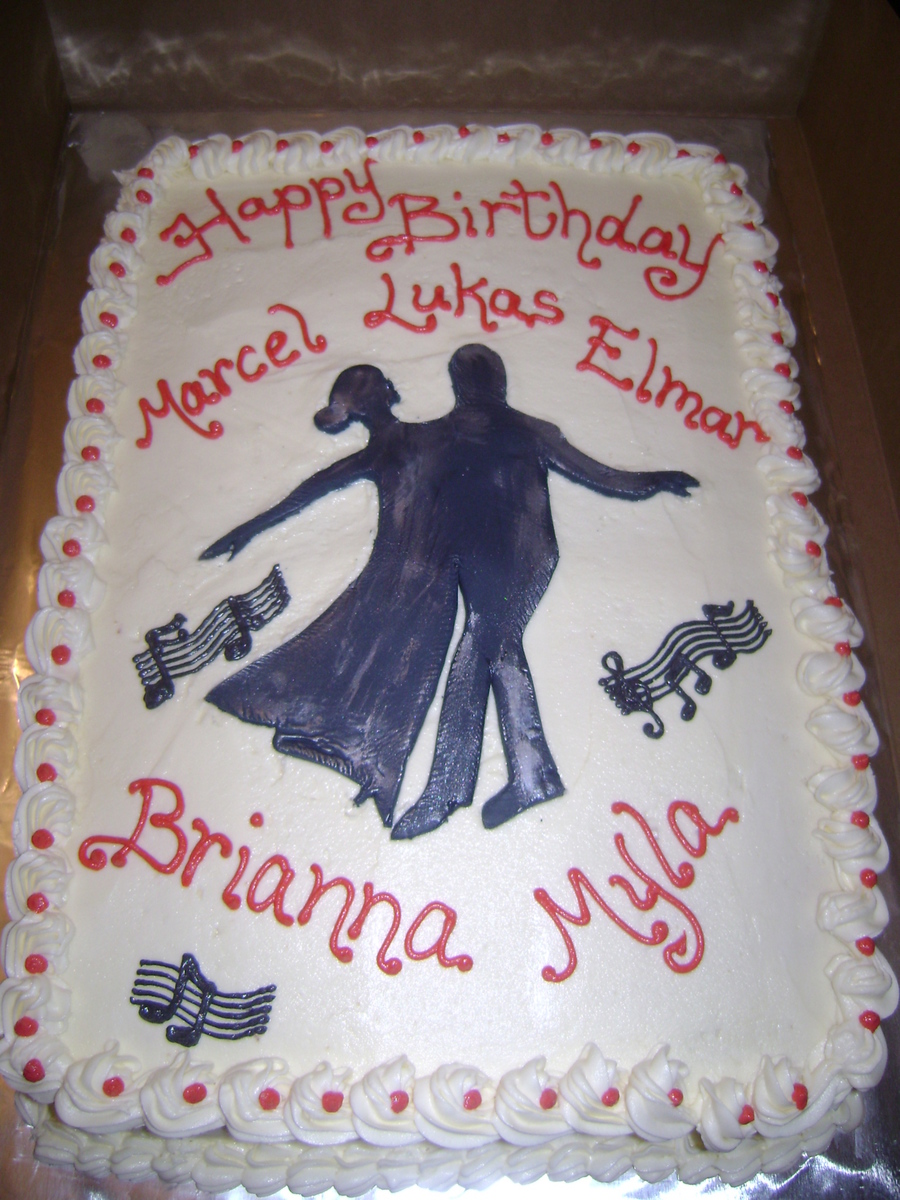 Ballroom Dancing Birthday Cake - CakeCentral.com