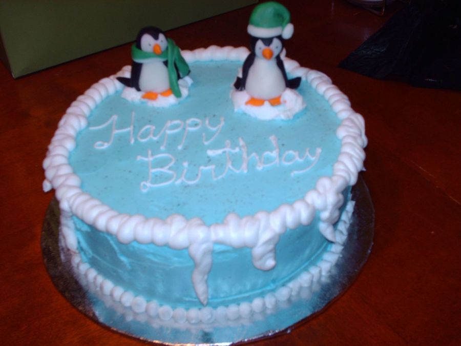 Birthday Penguins - CakeCentral.com