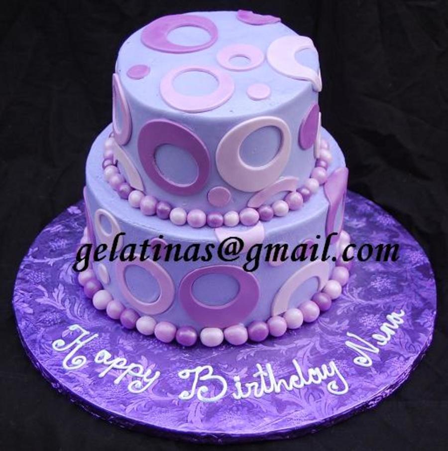 Purple Retro - CakeCentral.com