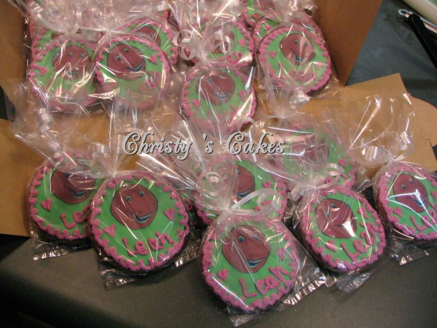 Barney Cookies - CakeCentral.com