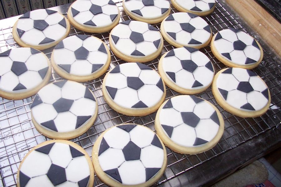 Soccer Ball Cookies - CakeCentral.com