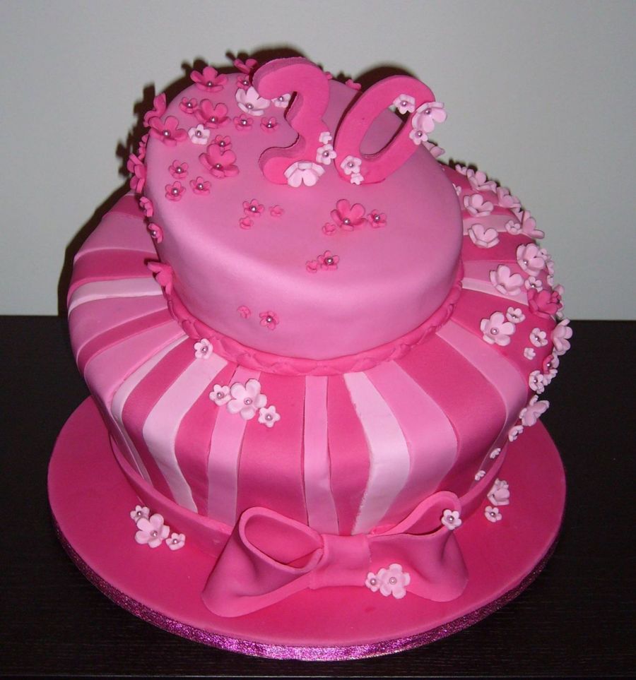30Th Birthday Cake - CakeCentral.com