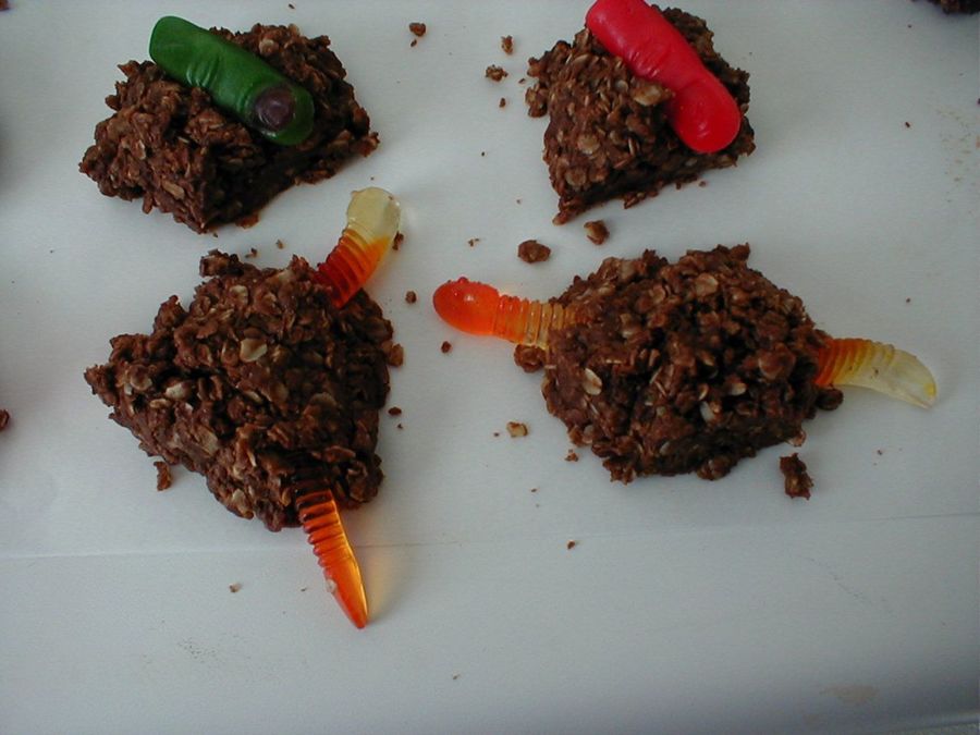 Worm And Finger "dirt" Cookies - CakeCentral.com