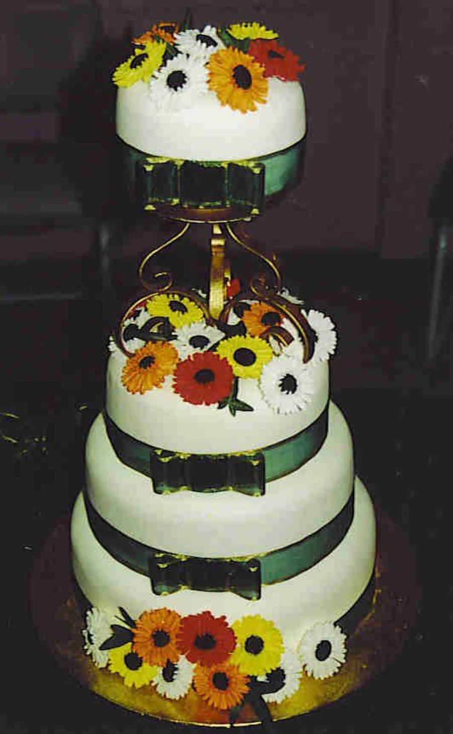 Gerbera Wedding Cake - CakeCentral.com